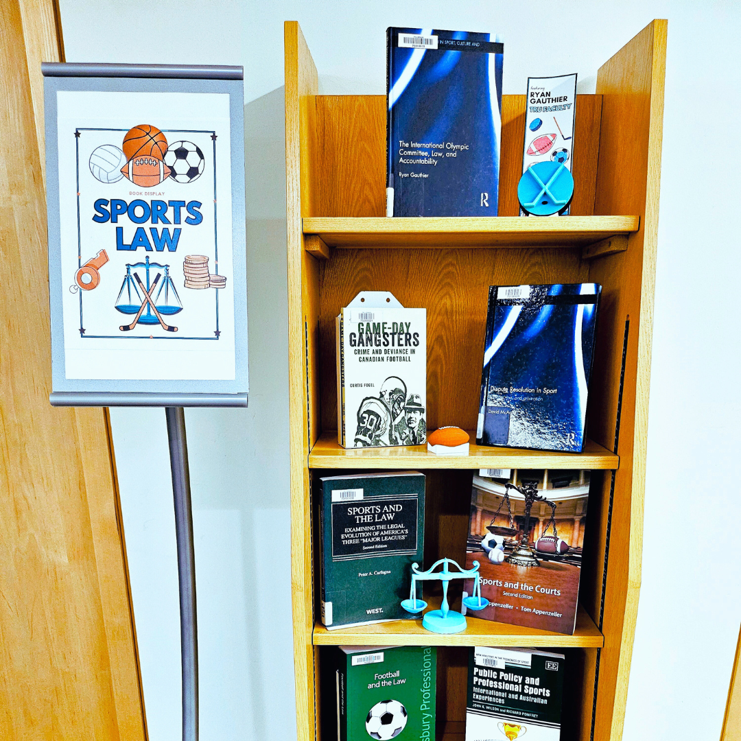 On display at the library: Sports law and winter – Library News